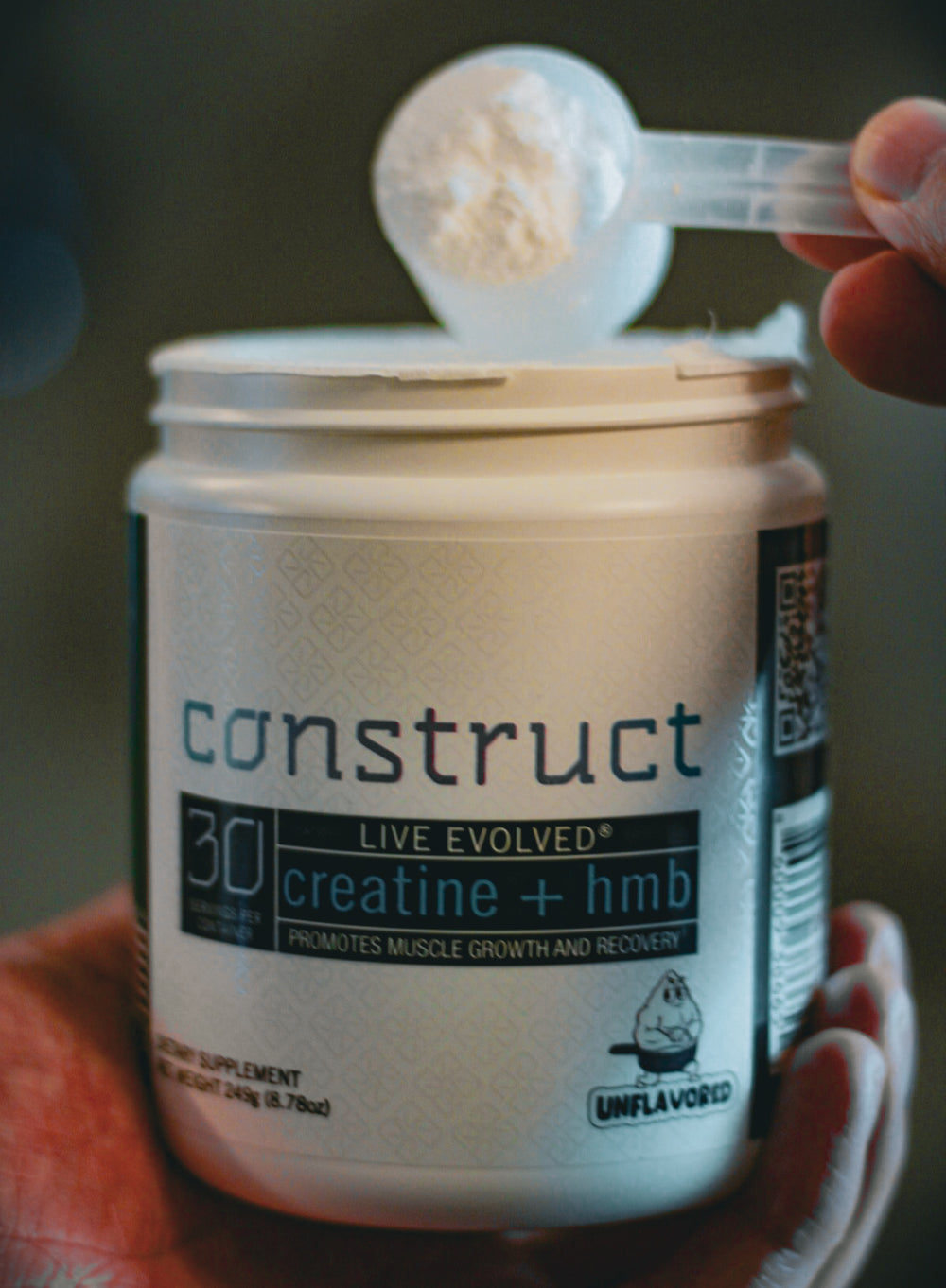 Construct - 5g Creatine & 3g HMB powder 30 servings – Live Evolved