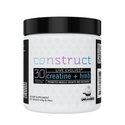 Construct - 5g Creatine & 3g HMB powder 30 servings – Live Evolved
